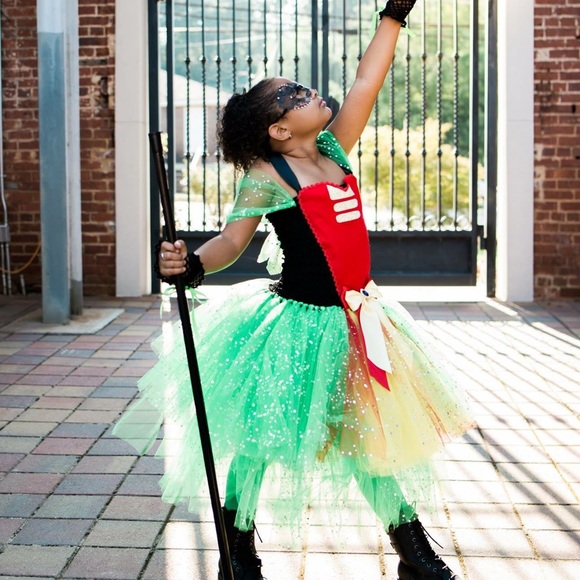 Costumes | Custom Etsy Teen Titans Go Robin Tutu Dress Sz 7 | Poshmark
